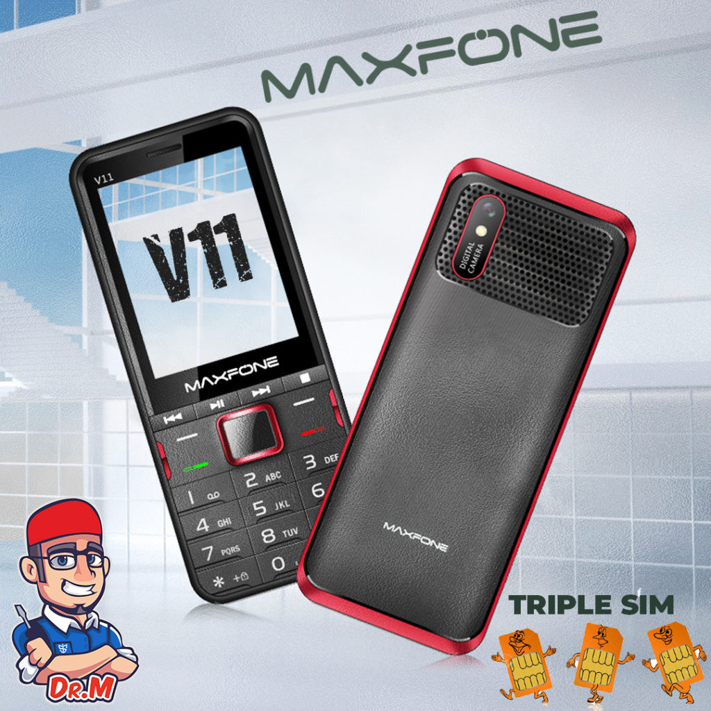 Téléphone Portable MAXFONE V11 – TRIPLE SIM - MSI By Dr.M